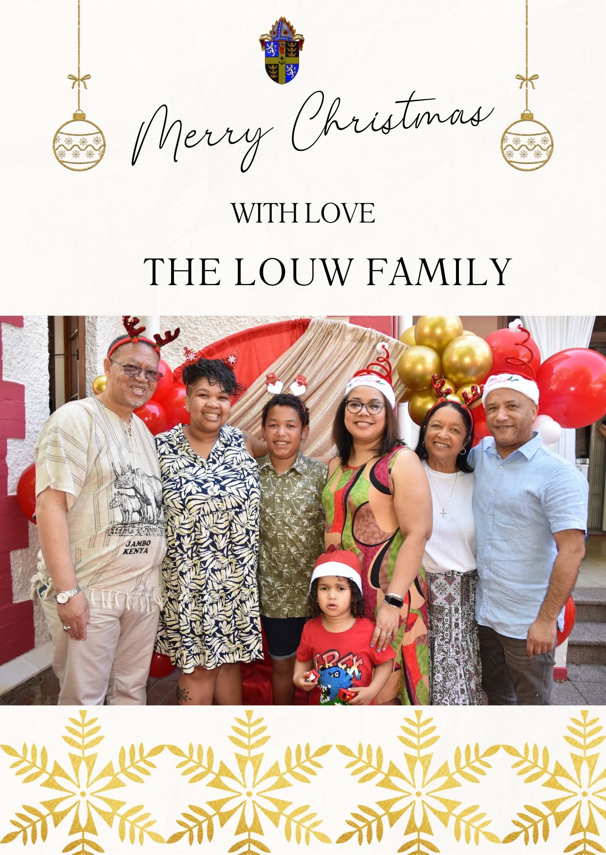 Christmas Greetings from the Louw Family – Anglican Diocese of Cape Town